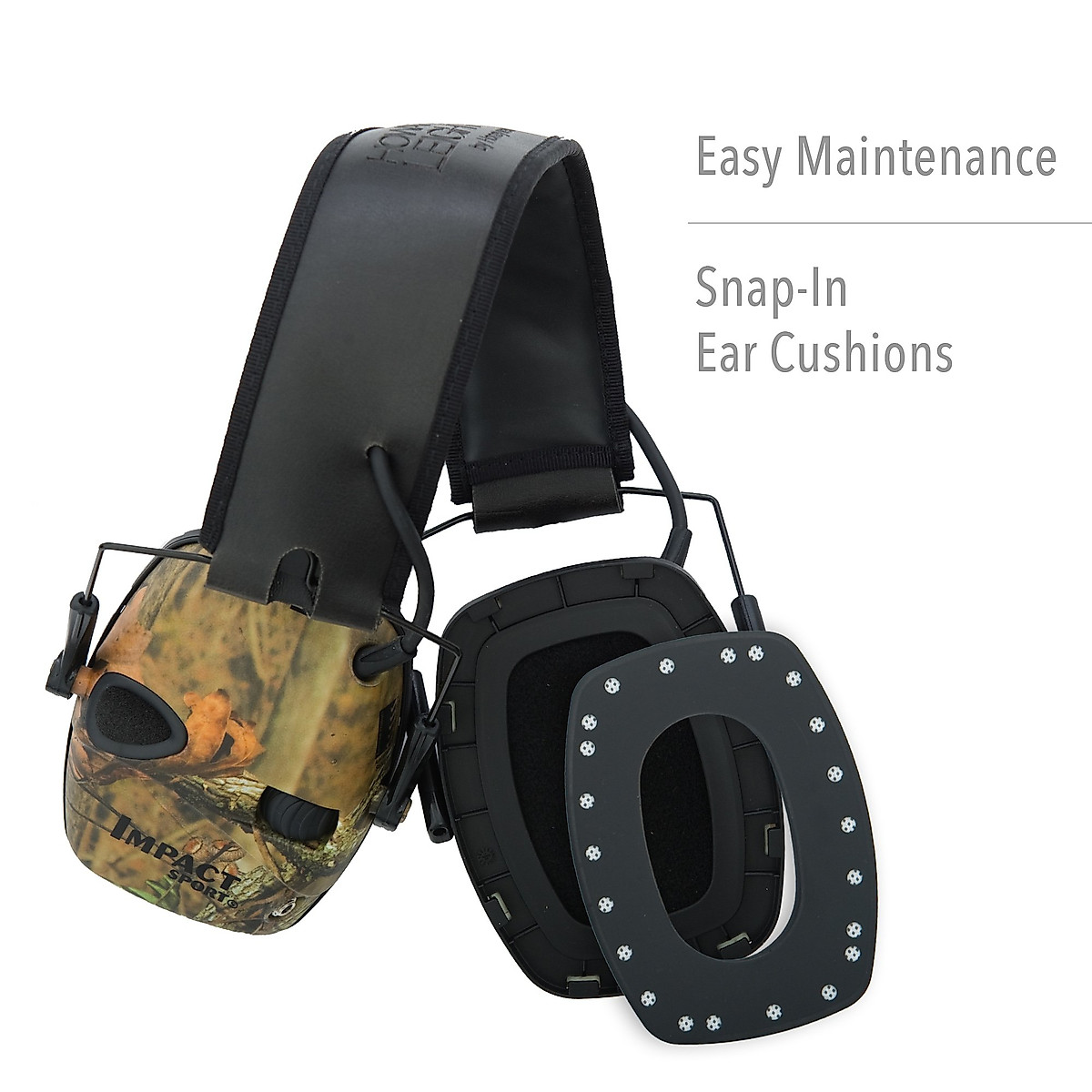 Howard Leight by Honeywell Impact Sport Sound Amplification Electronic Shooting Earmuff, Camo (R-01530)