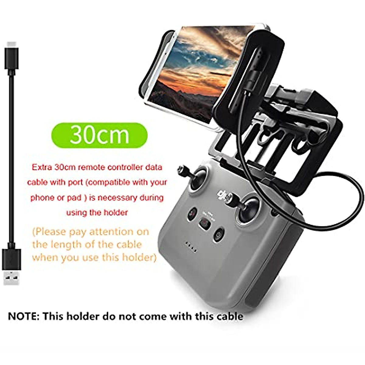 Yi Dong Adjustable Remote Controller Holder Mobile Phone Tablet Bracket for DJI Mavic Air 2S/Air 2/Mavic Mini 2/Mavic Min/Mavic 2/DJI Spark Controllers