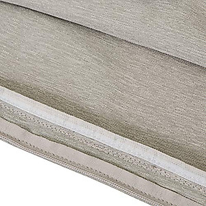 Classic Accessories Montlake FadeSafe FadeSafe Water-Resistant 74 x 23 x 3 Inch Patio Chaise Lounge Cushion Cover, Heather Grey, Patio Furniture Cushion Covers