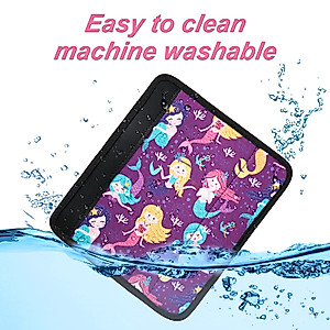 4 Pieces Kids Car Seat Belt Cover Safety Car Seat Belt Pad Cushion Shoulder Protector for Baby Boys Girls Children, Mermaid and Unicorn