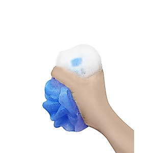 Loofah Lord 12 Blue Bath or Shower Sponge Loofahs Pouf Mesh Wholesale Bulk Lot