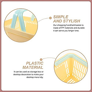 Zerodeko Shower Caddy Basket Portable Large Capacity Plastic Organizer Storage Tote with Handles Drainage Toiletry Bag Bin for Bathroom College Dorm Room Essentials Yellow