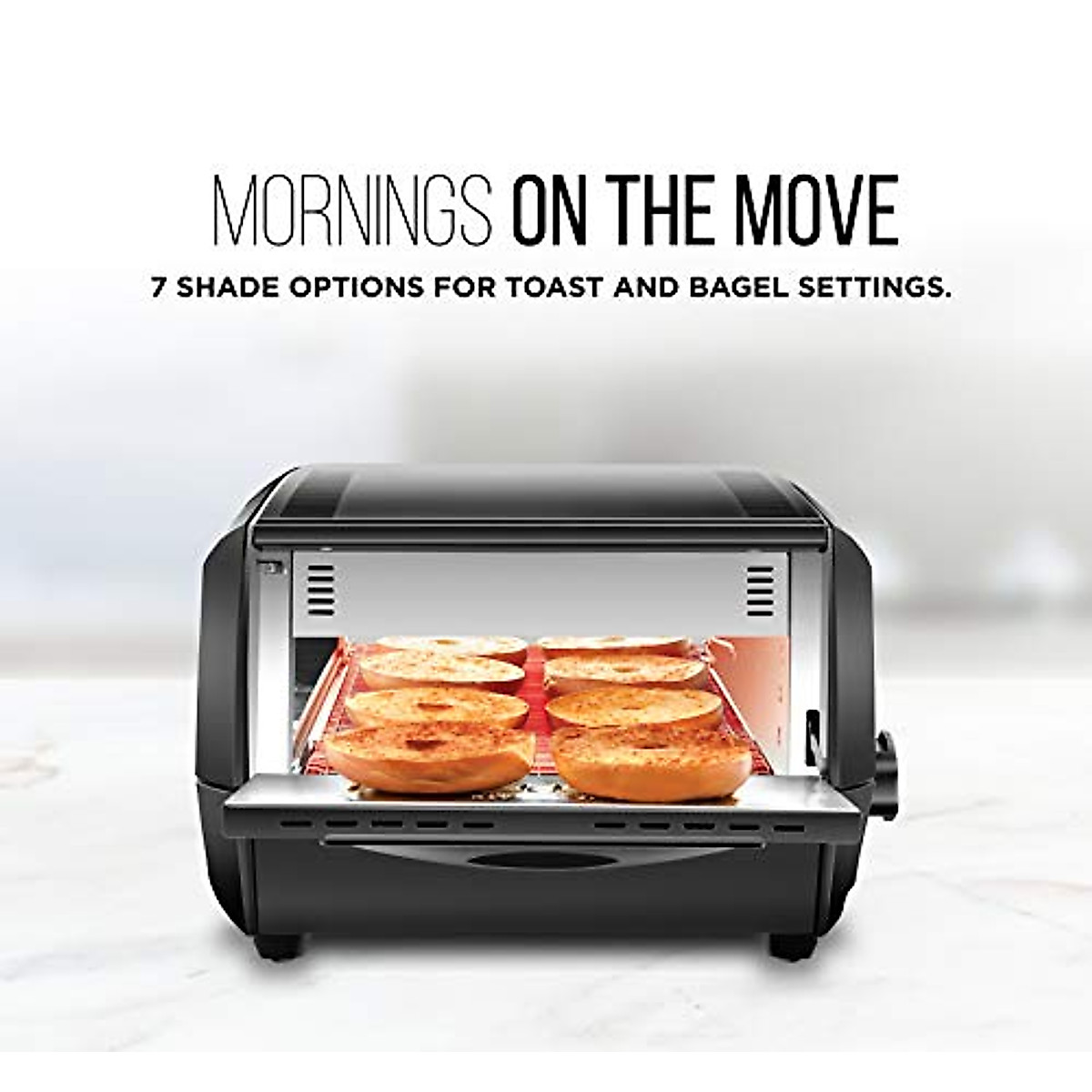 Chefman Food Mover Conveyor Toaster Oven, Moving Belt for Toasting Bread & Bagels, Stainless Steel w/Adjustable Temperature, Extra Large, 6 Cooking Functions: Toast, Bagel, Bake, Broil, Pizza & DIY