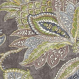 HomePop Parsons Classic Upholstered Accent Dining Chair, Set of 2, Multicolor Gray Floral