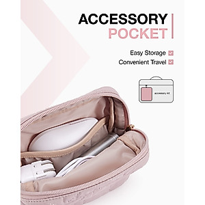 BAGSMART 13-14 inch Laptop Sleeve with Handle, Puffy Padded Case Accessories Bag, MacBook Fitted Air Pro 13.3 14 inch, Computer Dell,HP