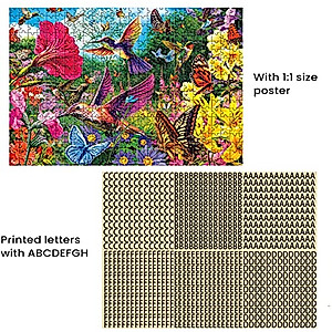 Puzzles for Adults 500 Pieces Kingfisher Garden Puzzle Games for Home Decoration for Friends