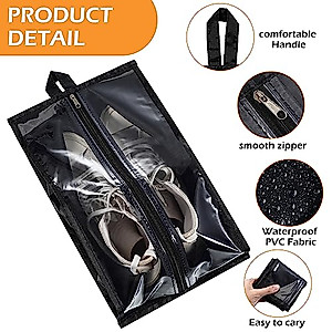 Windyun 20 Pcs Shoe Bags for Travel Waterproof Sneaker Bag Multi Color Shoe Carrier with Zipper Portable Shoe Pouch for Men Women