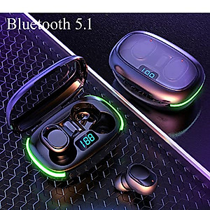 Luisport Bluetooth Headphones Wireless Earphones Bluetooth Earbuds Wireless Earbuds Bluetooth Earphones Wireless Earphones (S7-Black)