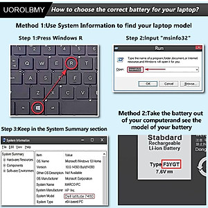 7480 F3YGT 2X39G 60WH Laptop Battery for Dell Latitude 12 7000 7280 7290 13 7000 7380 7390 P29S002 14 7000 7480 7490 E7280 E7480 E7490 E7290 E7380 Battery fits Dell 453-BBCF 451-BBYE KG7VF DM3WC DM6WC