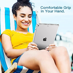 TiMOVO Case for New iPad 9th Generation 2021/8th Gen 2020/7th Gen 2019 (Compatible with Official Smart Cover) - Slim Translucent Frosted Back Shell Hard Case Fit iPad 10.2-inch - Clean Clear