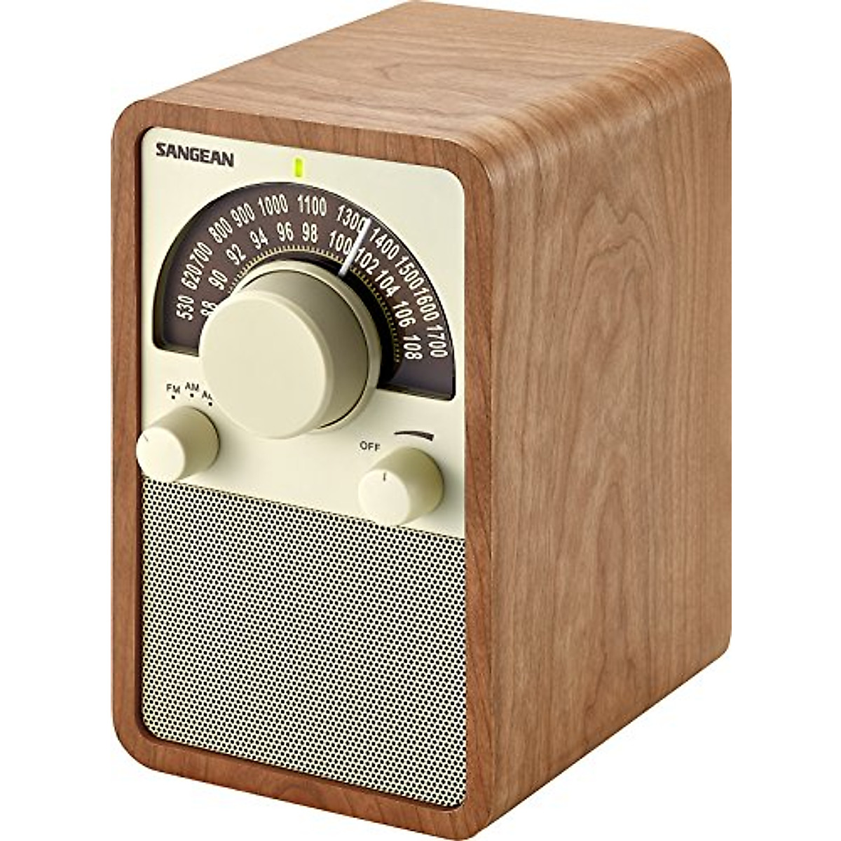 Sangean WR-15WL AM/FM Table Top Wooden Radio, Walnut