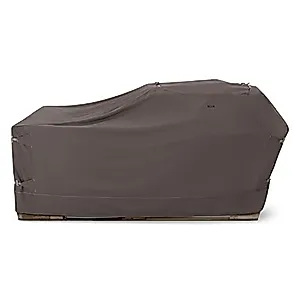 Classic Accessories Ravenna Water-Resistant 98 in. BBQ Grill Cover for Island with Left/Right Grill Head