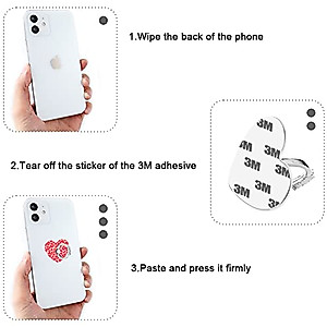 Bonoma Cell Phone Ring Holder Stand Finger Rings Grip,3 Pack Universal Leopard Print Phone Finger Ring Holder,360 Degree Rotation Finger Ring Kickstand Compatible with All Smartphones