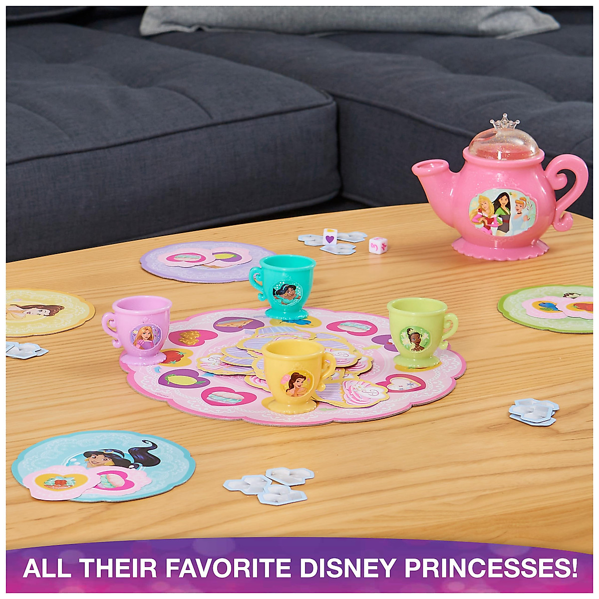 Disney Princess Treats & Sweets Party Board Game, for Kids and Families Ages 4 and up