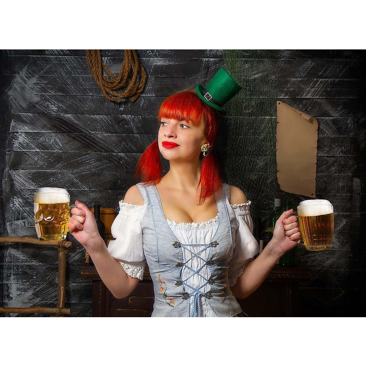 St Patrick's Day Earrings for Women,Green Rhinestone Irish Shamrock Drop Dangle Earrings Green Clover Crystal Opal Earrings Good Luck Holiday Jewelry (B)