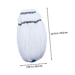 SEWOART Mop Replacement Head Automatic Mop Heads Cleaning Head for Mop Cleaning Mops Refill Easy Cleaning Mop Industrial Mop Replacement Mop Head Mop Head Replacement Cotton Thread