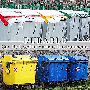 tofeer Trash Can Lid Lock,Heavy Duty Bear Proof Trash Can Lock Wire Rope Universal Lid Lock Cord Garbage Cans Latch Lock for Animals, Squirrels, Dogs, Raccoons