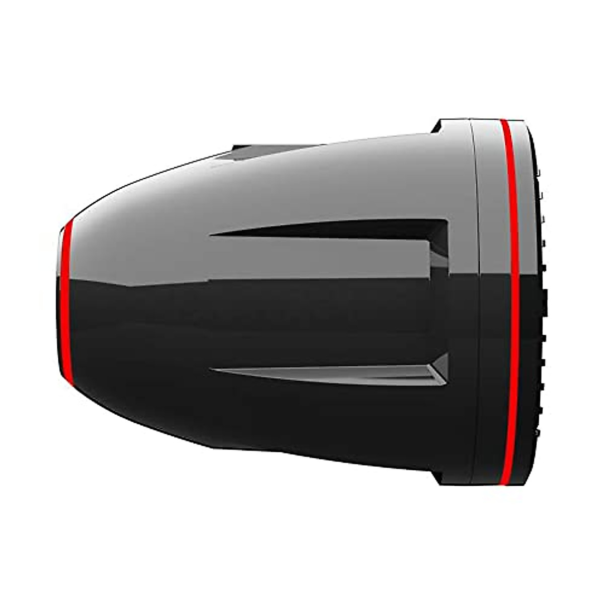 Wet Sounds REV 10 HD 10" Horn Loaded Compression Driver Tower Speakers with XW Grills & Stainless Swivel Clamps, 300 Watts RMS, Black, Pair