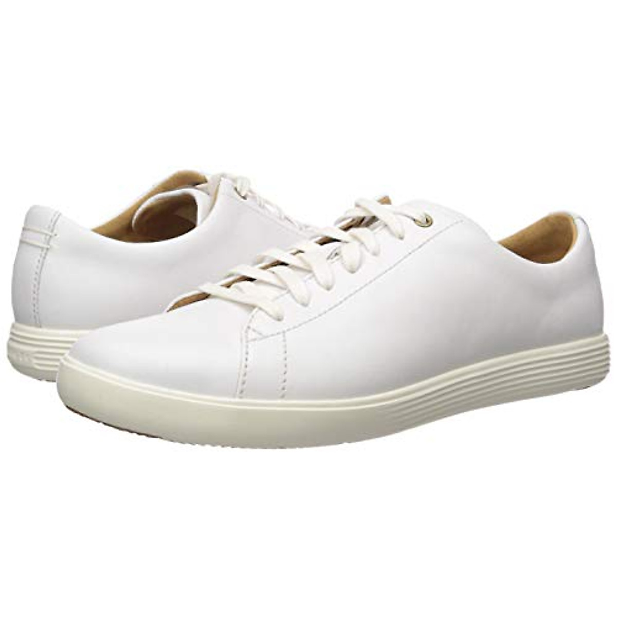 Cole Haan womens Grand Crosscourt Sneaker, Bright White Leather/Optic White, 8 US