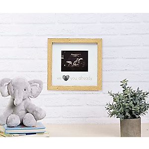 Reece Studio Thumbprint Sonogram Picture Frame, Gender Neutral Baby Keepsake Frame, Family Keepsake, With Included Ink Pad For Mom And Dad's Thumbprints