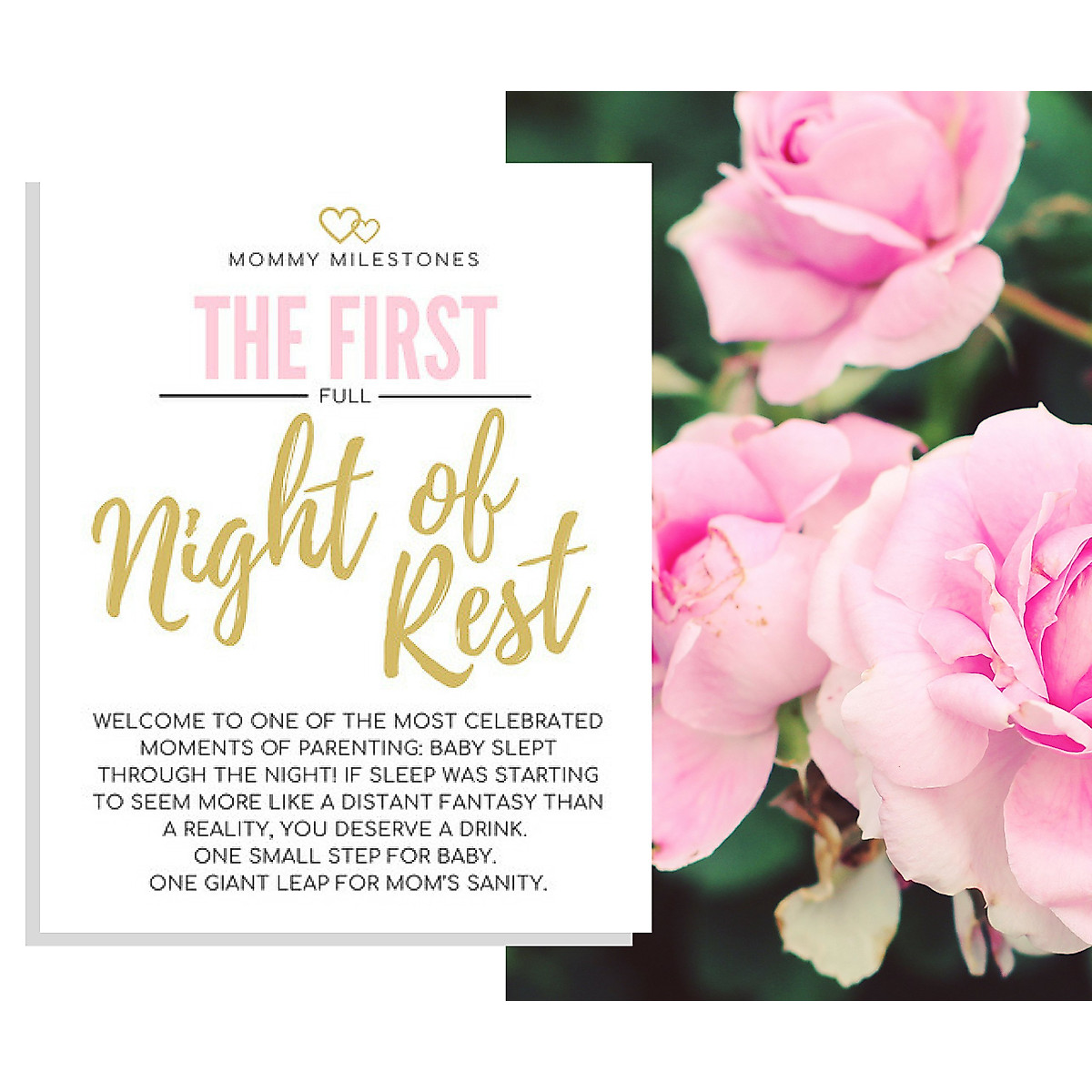 Mommy Milestone Wine Labels and Stickers, Great Baby Shower and Pregnancy Gift Ideas for Mom To Be, Funny Mom's First Moments After Having New Baby Girl or Boy – Set of 6 – By Harper & Ivy Designs