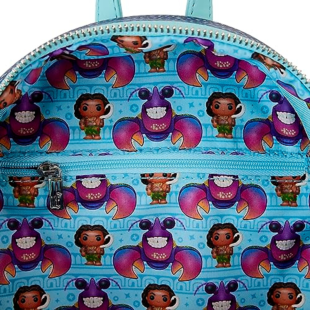 Loungefly Disney Villains: Moana - Tamatoa Glow in The Dark Mini-Backpack, Amazon Exclusive