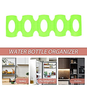 CALLARON Fridge Organizer Silicone Bottle and Can Stacker Soda Can Beverage Can Storage Holder Wine Bottles Rack Space Saver Refrigerator Organizer for Pantry Countertop Cabinet Drink Dispenser