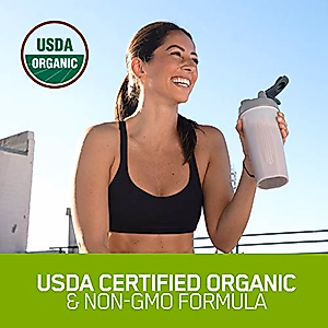 Optimum Nutrition Gold Standard 100% Organic Plant Based Protein Powder, Vitamin C for Immune Support, Vanilla, 1.51 Pound