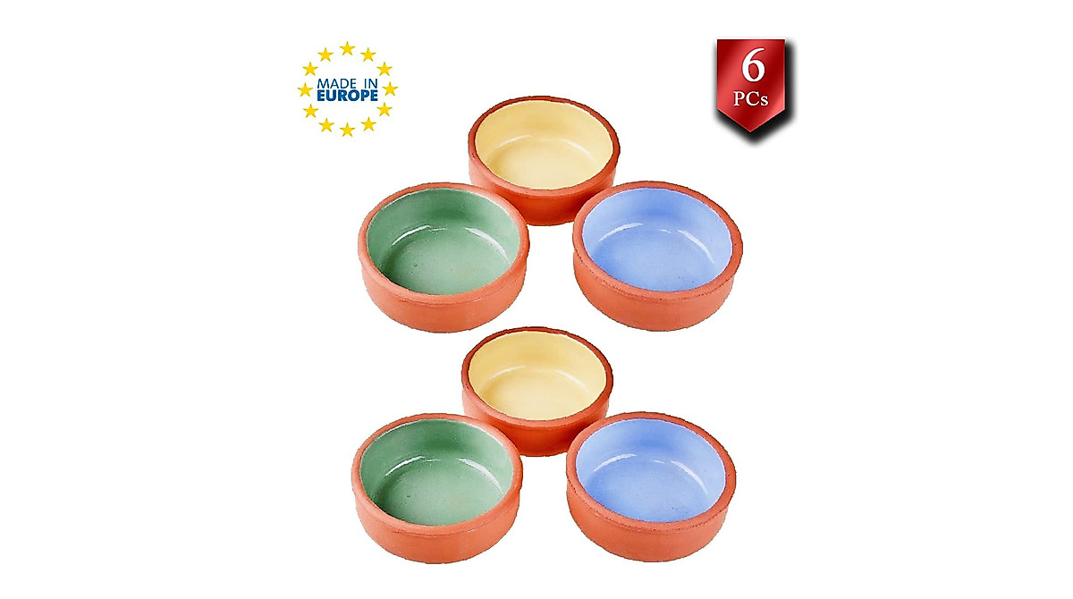 Handmade Clay Bowls Set of 6 – Traditional Mexican Cooking Cazuelas