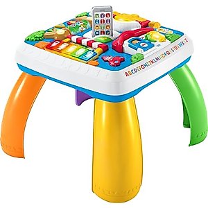 Fisher-Price Baby to Toddler Toy Laugh & Learn Around the Town Learning Activity Table with Music & Lights for Infants Ages 6+ Months​ (Amazon Exclusive)