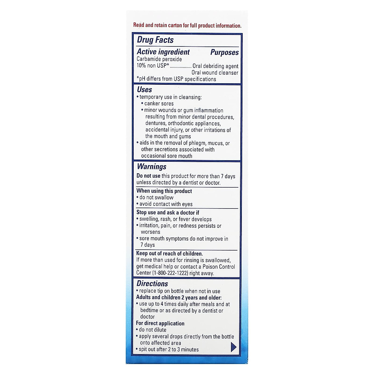 Gly-Oxide Liquid Antiseptic Oral Cleanser, 2-Ounce Packages (Pack of 2)