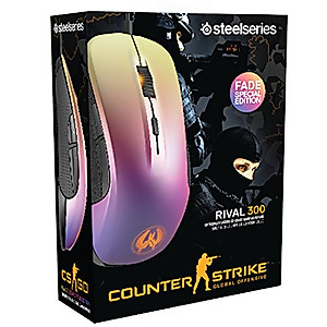 SteelSeries Rival 300 Gaming Mouse, Counter-Strike: Global Offensive Fade Edition