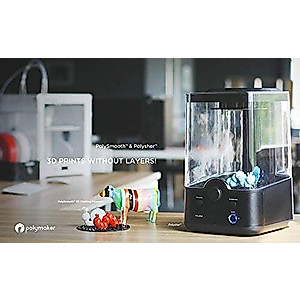 Polymaker PolySmooth PVB Filament 1.75mm Black Filament, 750g Cardboard Spool - Black PVB Filament Print Like PLA Filament 1.75, Easy Smoothable Post Process with IPA Alcohol, Work with Polysher