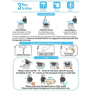Jasonwell Pool Pong Games Float - Inflatable Pool Pong Table Set Pool Toys Party Games Accessories for Adults & Family 6 Feet Pool Lounge Raft with Cooler and 8 Pong Balls