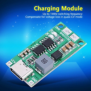 Walfront DDTCCRUB Li ion Battery Charger Module 3S4A Boost Charging Board Liion Battery Charger Module Electronic Component