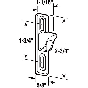 Prime-Line E 2082 Chrome Plated Diecast, with 1/2 In. Projection (Single Pack)