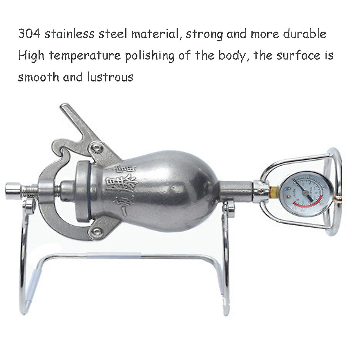 Hand Popcorn Machine, High Pressure Popcorn Maker, Chinese Traditional Old-Fashioned Pop Corn Machine, Stainless Steel Mini Hand Cannon Food Amplifier