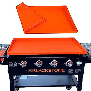 Silicone Griddle Grill Cover for Blackstone, Upgraded Full-edge 28" Heavy Duty Food Grade Mat, Protect Grade from Rodents Insects Debris and Rust, All Season Cooking Protective Cover (28 Inch)