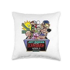 JEFF DUNHAM Sunrise, FL (2023) Throw Pillow, 16x16, Multicolor