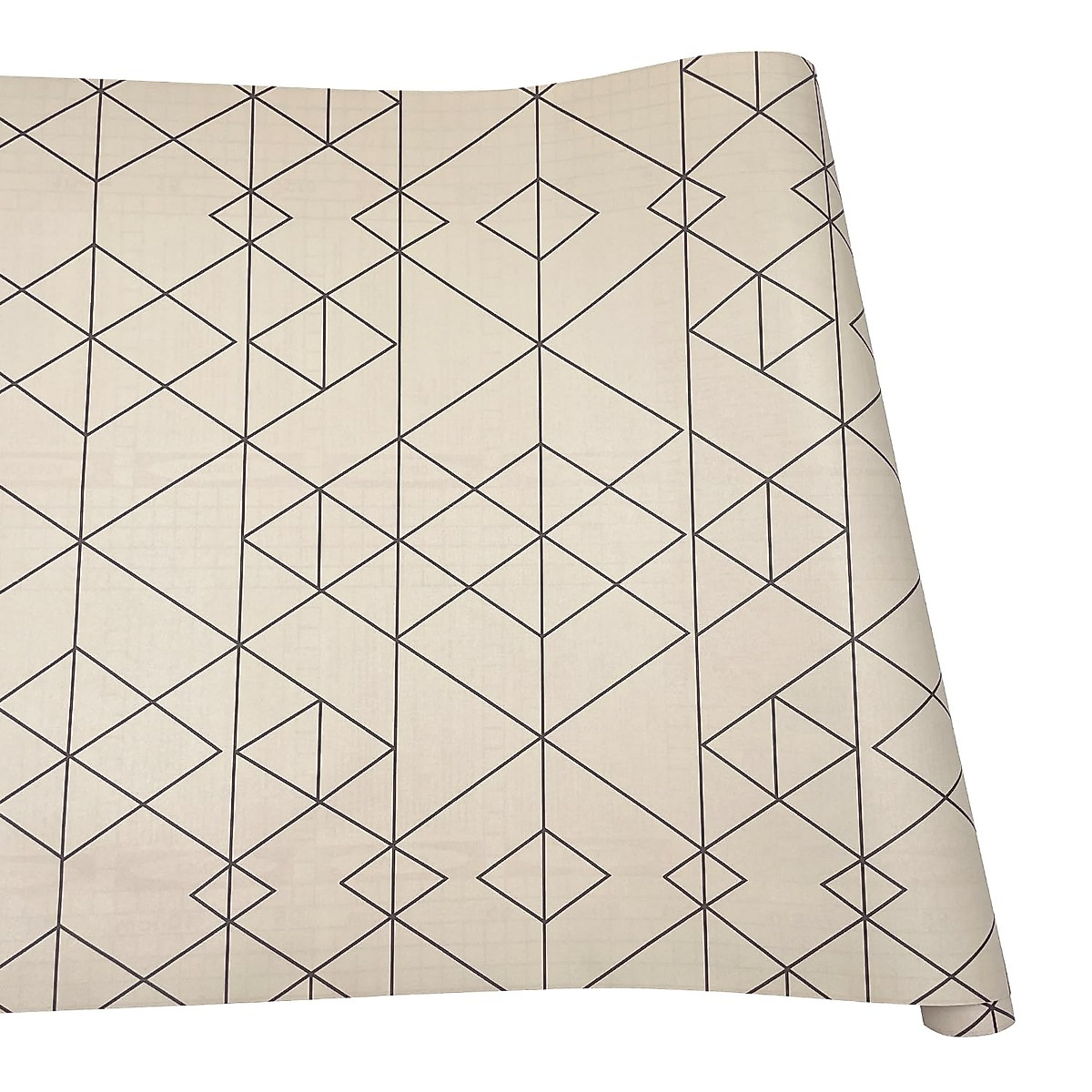 Yifely Geometry Shelving Paper Self-Adhesive Drawer Liner Waterproof Covering Shelf Dividers Entry Tables 17.7 Inch by 9.8 Feet