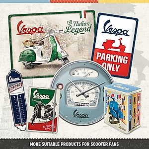 Nostalgic-Art Retro Enamel Cup, 12.2 oz, Vespa – Service – Gift idea for scooter fans, Camping Mug, Vintage design