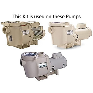 BadAss Pool Supply O-Ring Rebuild Repair Kit for Pentair WhisperFlo/IntelliFlo, Black Gasket, for Pumps Built 2-1-2008 and Later. This Includes The #1 Choice of Shaft Seals from US Seal Mfg.