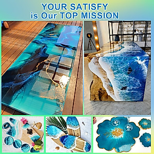 Epoxy Resin, 1 Gallon Super Gloss Epoxy Resin Kit, Self Leveling No Bubble Easy Mix 1:1 Casting & Coating Resin and Hardener Kit for Jewelry Casting, DIY Art, Table Top, Wood