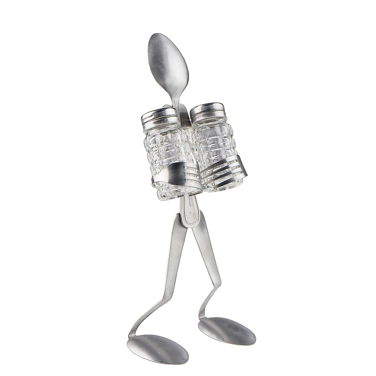 Forked Up Art S01 Spoon Salt and Pepper Stand Table Topper