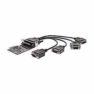 StarTech.com 4 Port RS232 PCI Express Serial Card with Breakout Cable, PCIe Serial Adapter Card - Replaced by PEX4S953LP