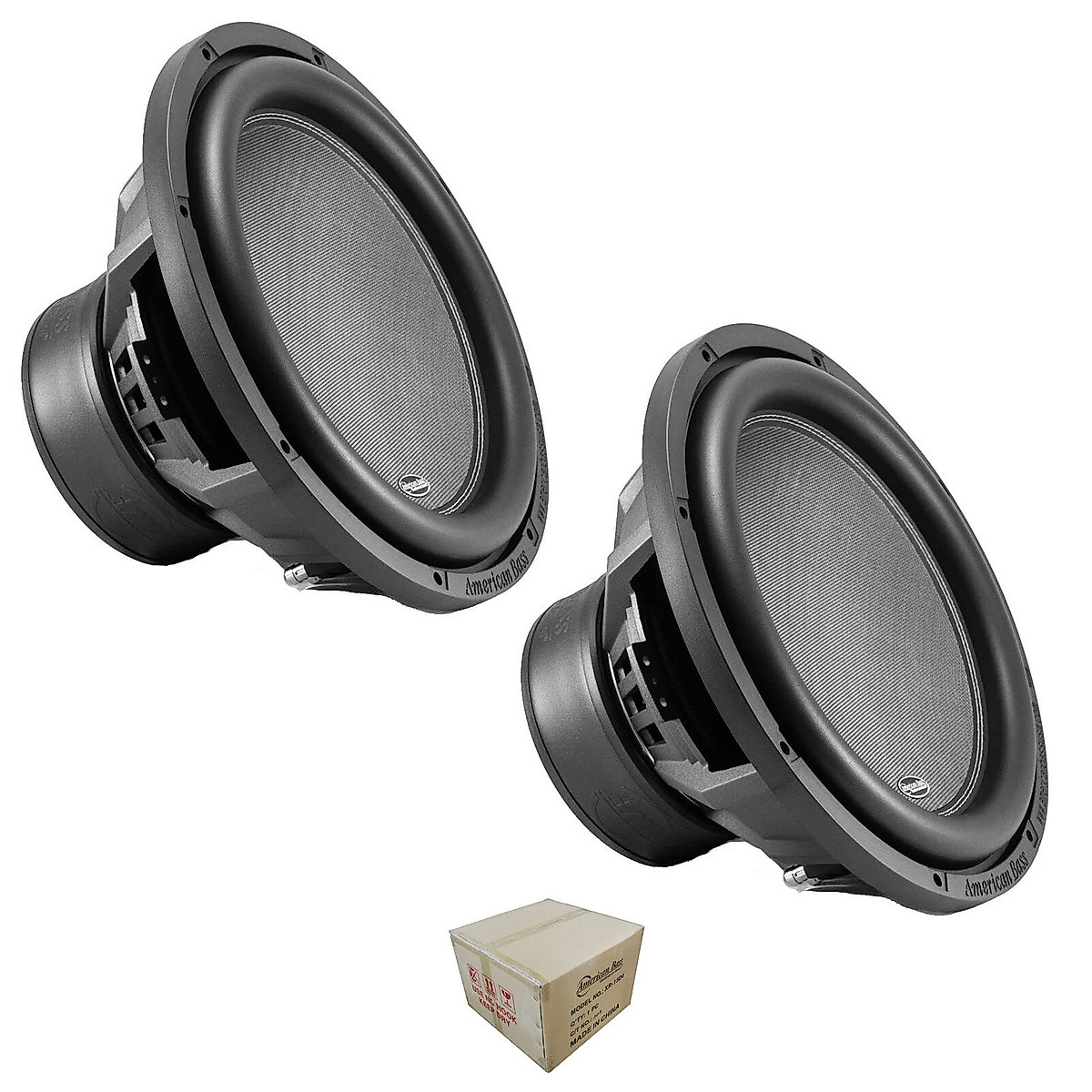 2 Pack XR Series 15" Subwoofer 3000 Watts Max DVC 4 Ohm American Bass XR-15D4