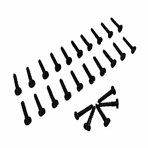 #8 Pyramid Wood Screws 3/4" H 25 Black Steel Screws For Woods Renovators Supply