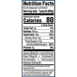 Gerber Baby Food Pouches, Toddler 12+ Months, Fruit & Yogurt Peaches & Cream, 3.5 Ounce (Pack of 12)