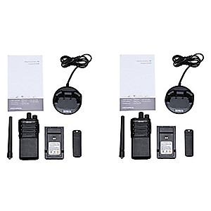 Walkie Talkies Voice Scrambler with Earpiece for Adults Outdoor CS Hiking Hunting Travelling Long Distance 2 Way Radios by Luiton (2 Packs)