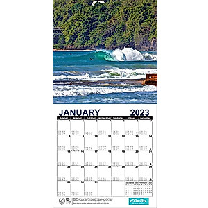 S & A PUBLISHING GLOBAL SURF 2023 SOUTHERN CALIFORNIA TIDE CALENDAR (12 in x 12 in) WALL BENEFITING SAVE THE WAVES, SURFING BOARD SPORTS